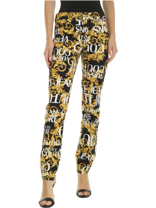 Versace Printed Casual Pants - Multicolor