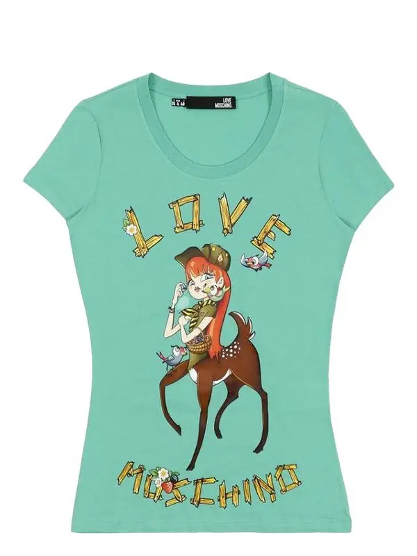 Moschino Printed T-shirt - Green