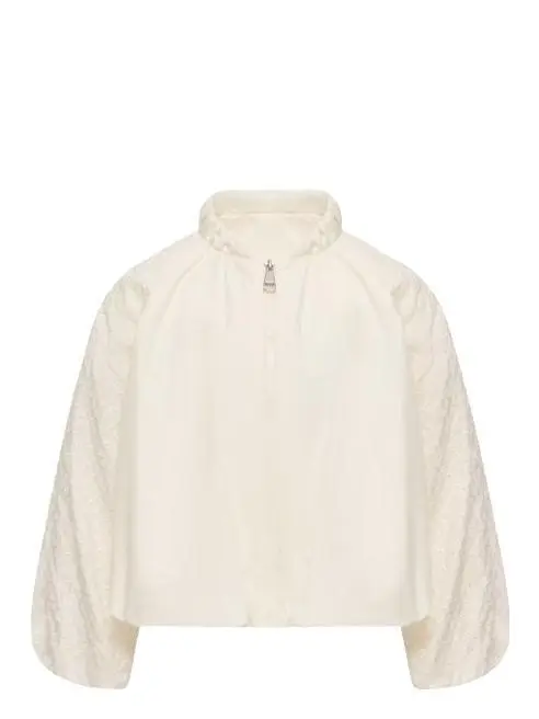 Moncler Hyame Jacket With Lace Details - White