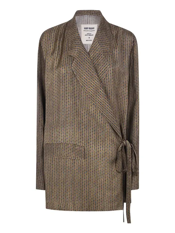 UMA WANG Khloe Jacket - Mustard Blue