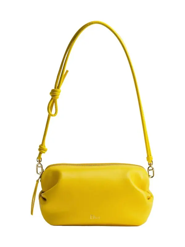 Dior Bow Pouch - Buttercup Yellow