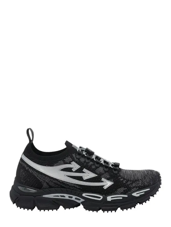 Off-White Be Right Back" Knit Low-top Sneakers - Black