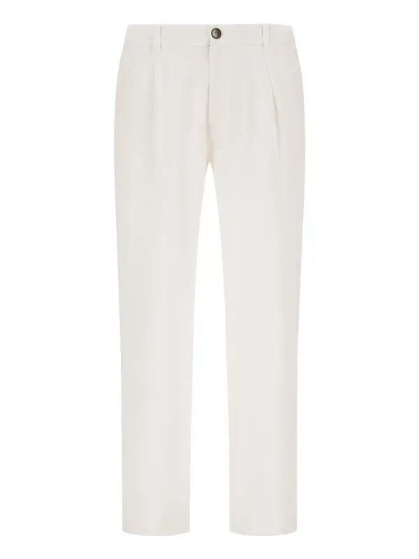 Herno Button Straight Trousers - White