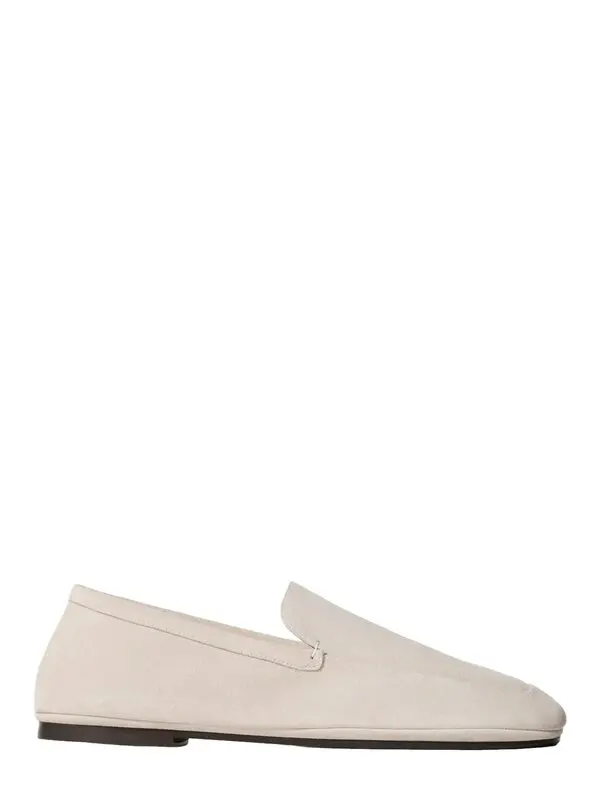 LEMAIRE Suede Slip-on Loafers - Light-colored Clay