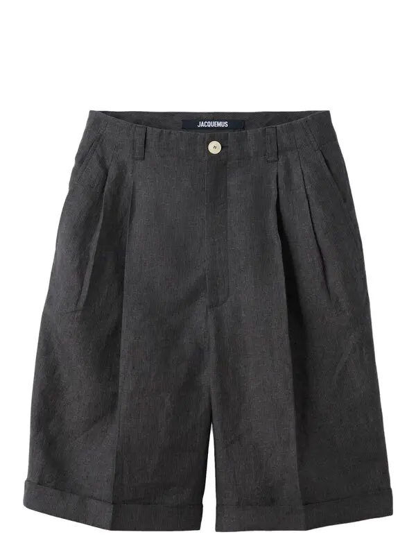 Jacquemus Pastro Bermuda Shorts - Dark Gray