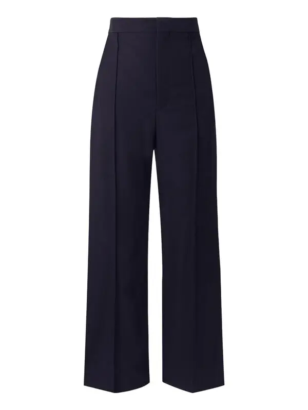 Carven Wool Flared Trousers - Black