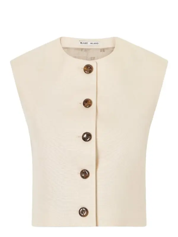 BLAZÉ MILANO Waistcoat - Nude