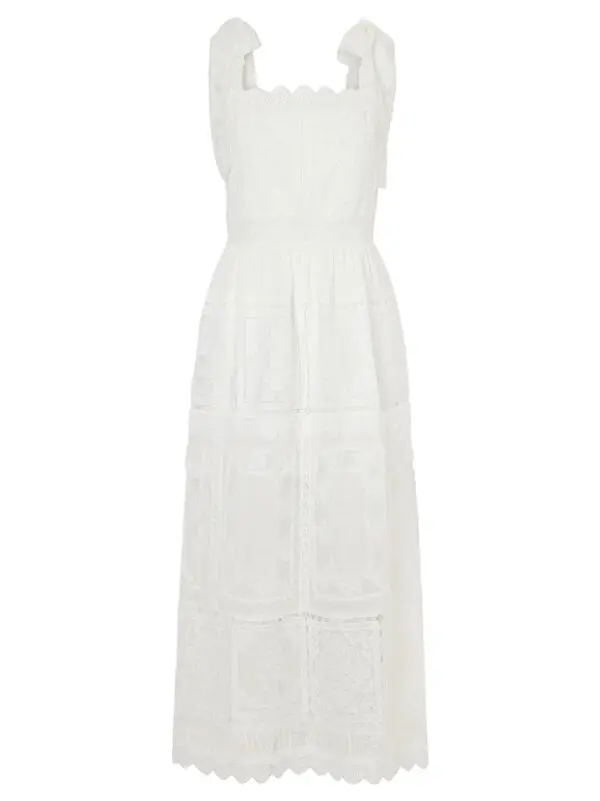 Zimmermann Aster Lace Trim Slip Dress - No