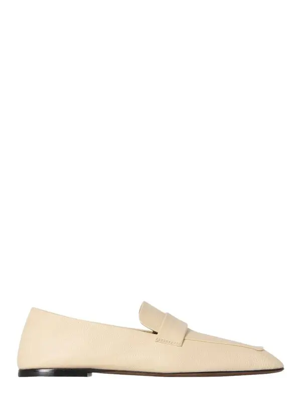 THE ROW Square Toe Loafers - Heather Grey