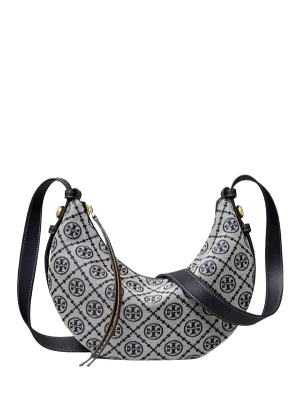 Tory Burch T Monogram Romy Half Moon Bag - Conservative Navy