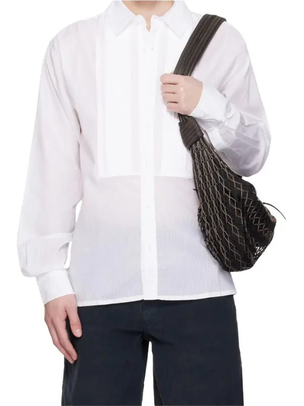 Gimaguas Alfred Pintucked Oversized Shirt - White