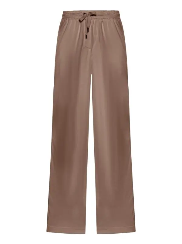 Brunello Cucinelli Drawstring Waistband Relaxed-fit Pants - Brown
