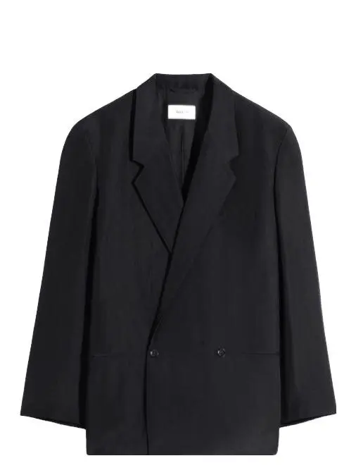 LEMAIRE Oversized Long Sleeved Blazer - Black