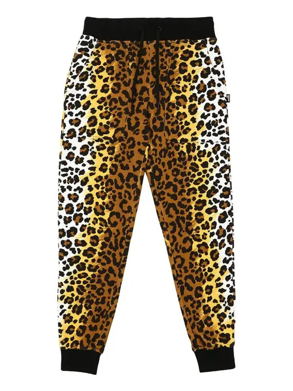 Moschino Leopard Print Joggers - Black