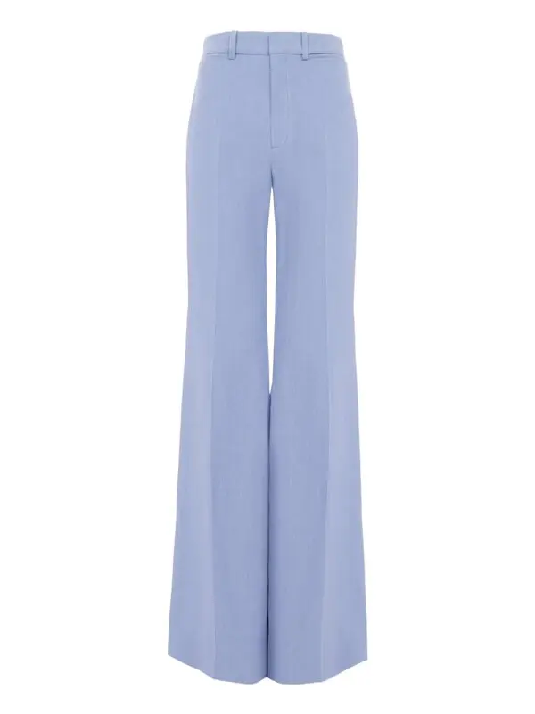 Chloé High-waisted Flared Trousers - Blue