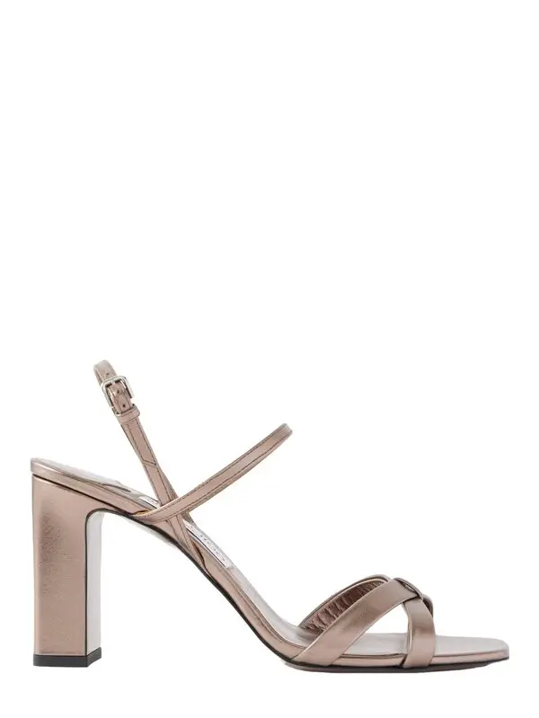 JIMMY CHOO Elsy Block-heel Sandals - Nude