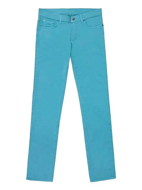 Versace Logo Straight Jeans - Blue