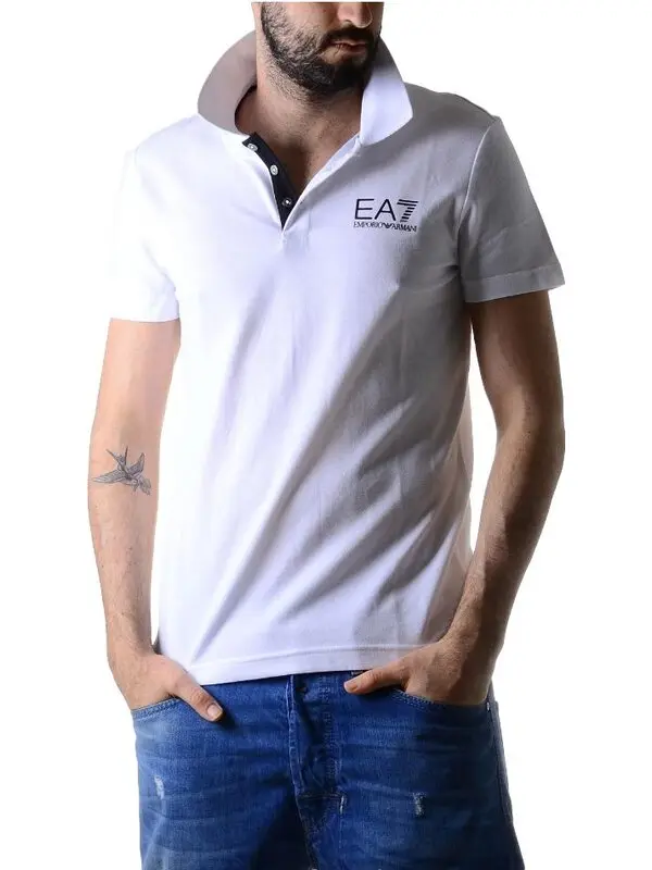 EA7 Logo Details Polo Shirt - Multicolor