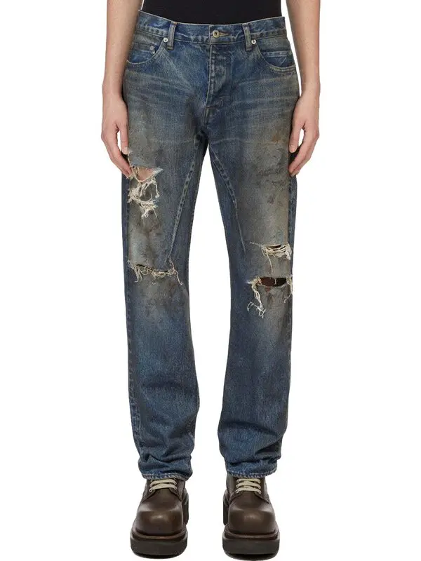 Rick Owens Distressed Jeans - Vintage Washed Color