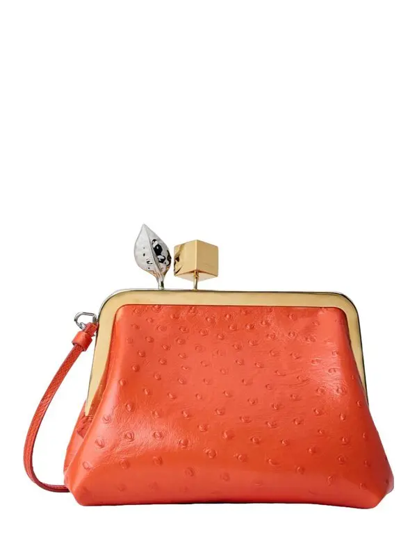 Jacquemus Letter Clutch With Detachable Wristband - Red
