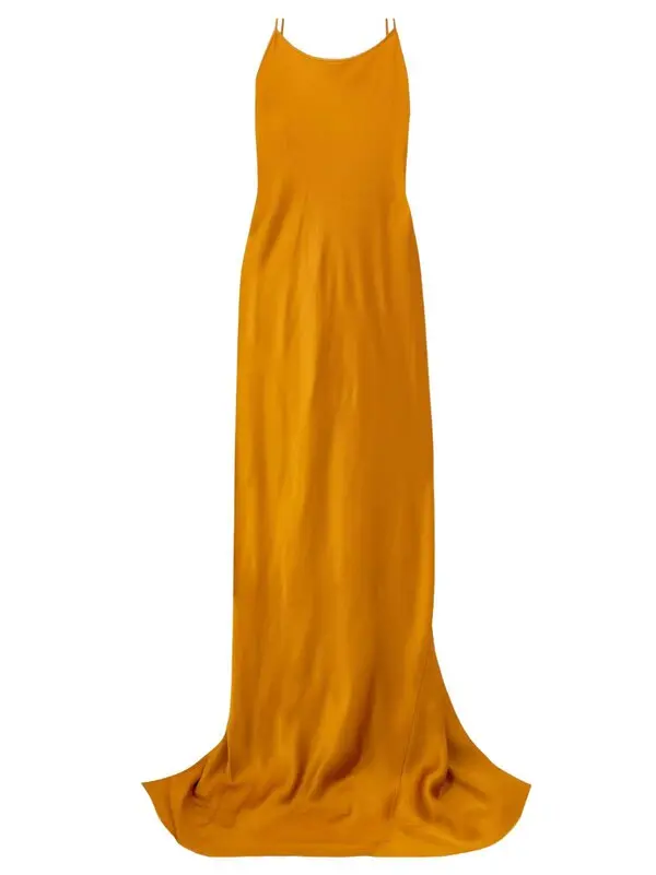 Victoria Beckham Satin Gown - Orange