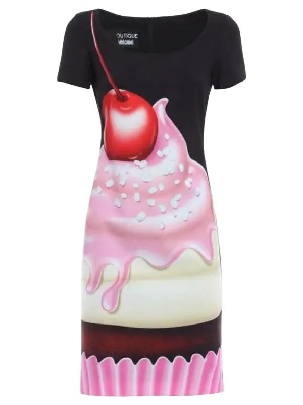 Moschino Printed Dress - Pink