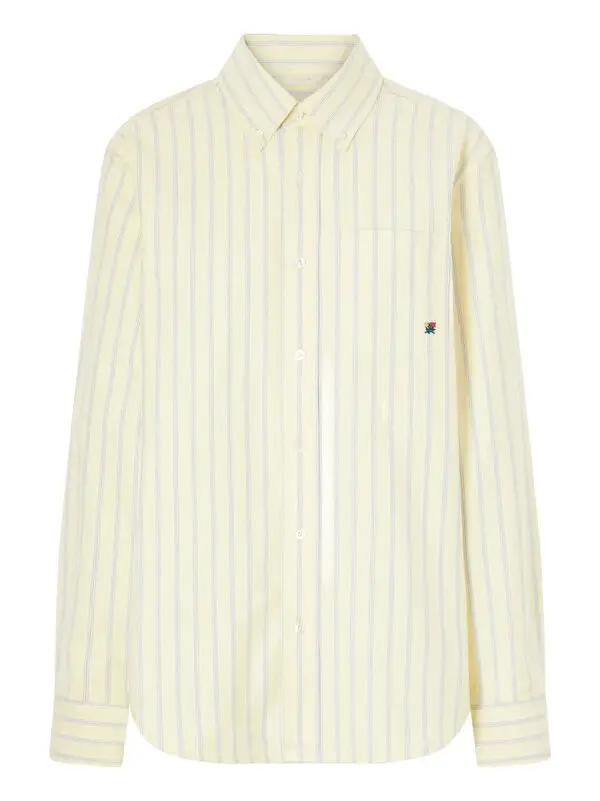 Aimé Leon Dore Striped Cotton Shirt - White