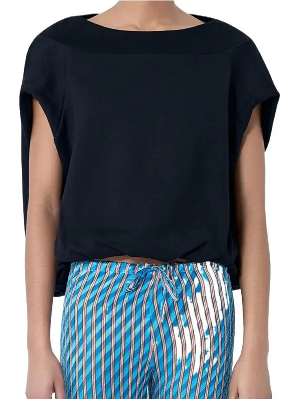 Dries Van Noten Sleeveless Off-shoulder Top - Black