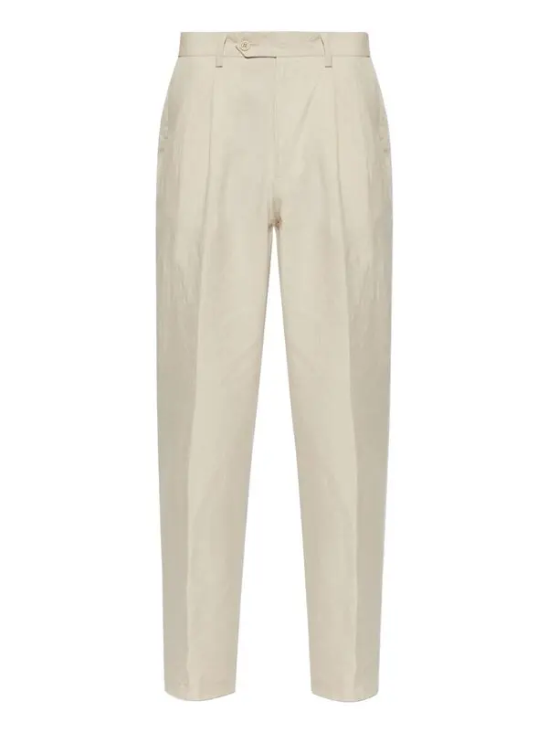 Eleventy Pleated Tapered Pants - Nude