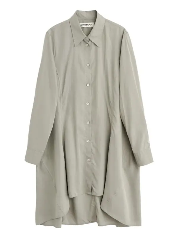 Our Legacy Relaxed Longline Shirt - Willow Grey