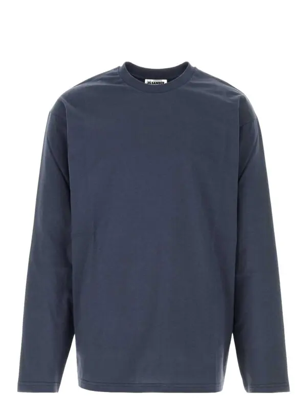 JIL SANDER Long-sleeve Crewneck T-shirt - Blue