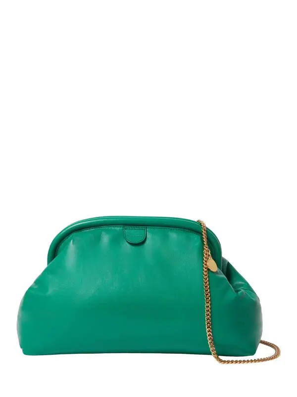 Stella McCartney Falabella Padded Soft Clutch - Bright Green