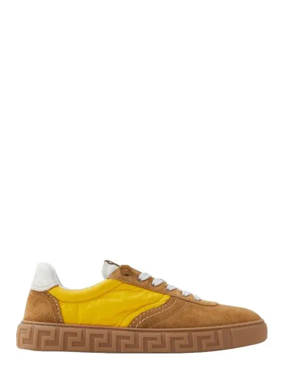 Versace Greca Lace-up Sneakers - Brown  Yellow