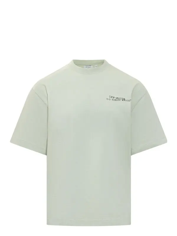 Off-White Logo Printed Crewneck T-shirt - White