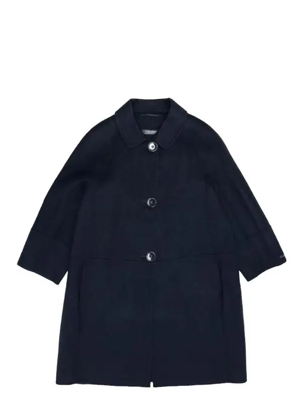 Max Mara Lapel Coat - Black