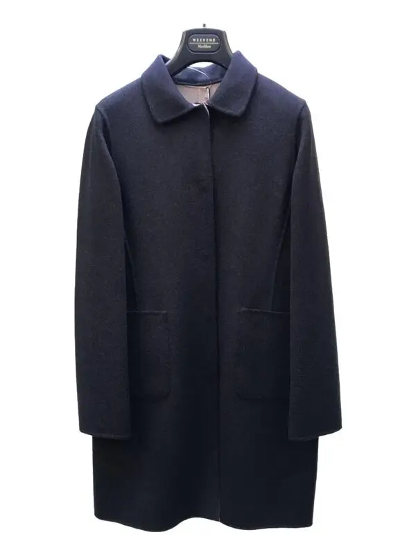 Max Mara Logo Coat - Blue