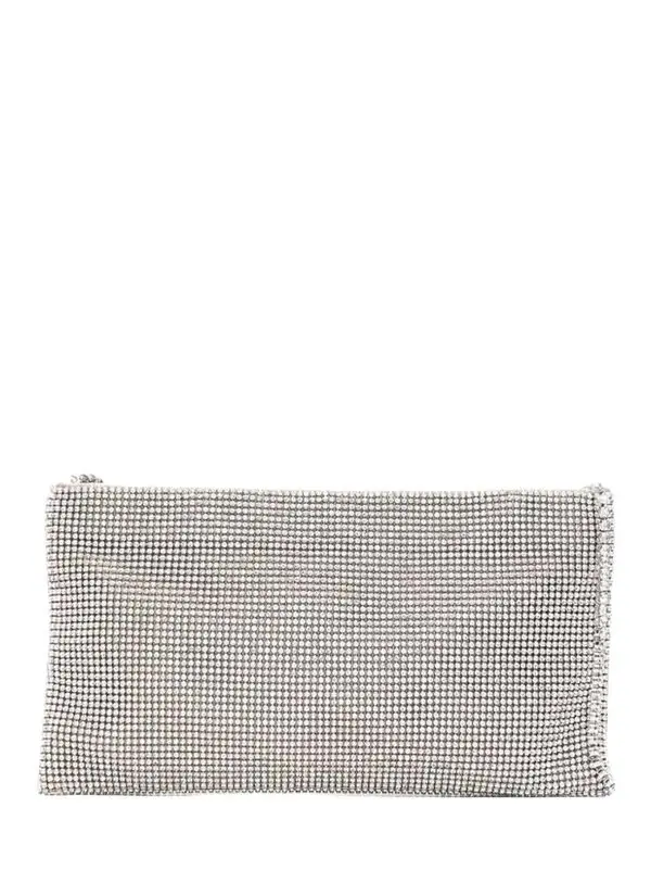 Benedetta Bruzziches Rhinestone Crossbody Handbag - Silver