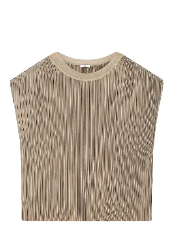 JOSEPH Cedre Pleated Top - Powder