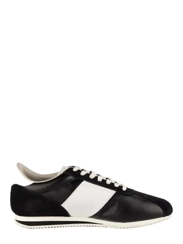 Emporio Armani Contrast Lace-up Sneakers - Black