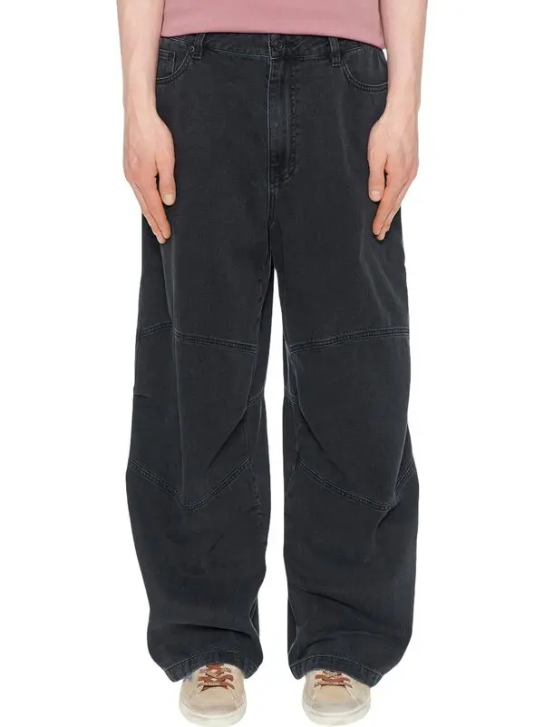 JUUN.J Logo Patch Jeans - Black