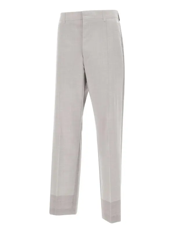 MAISON MARGIELA Tailored Trousers With Side Stripe Detail - Gray