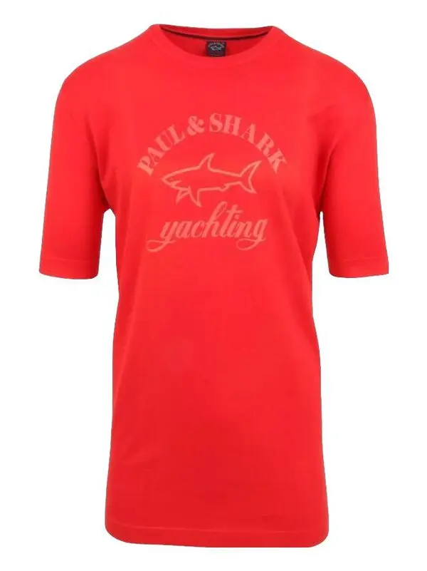 PAUL  SHARK Logo T-shirt - Red