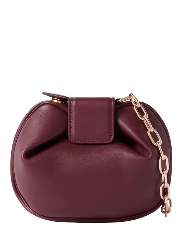 Gabriela Hearst Soft Demi Leather Clutch - Red