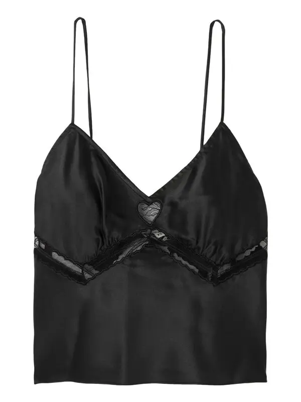 Staud Terra Lace-trimmed Vest - Black