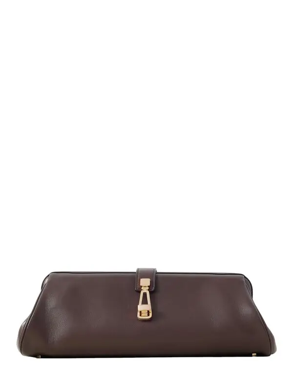 Gabriela Hearst Paola Leather Clutch - Brown