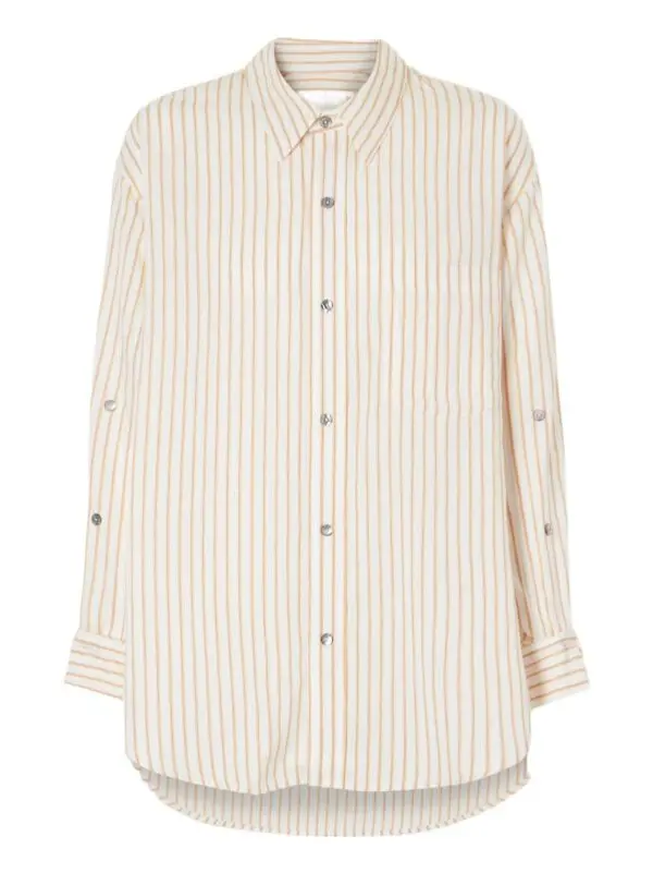 Citizens Of Humanity Kayla Striped Long Sleeve Shirt - White