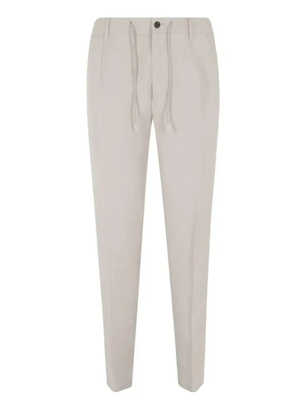 Eleventy Belted Casual Pants - White