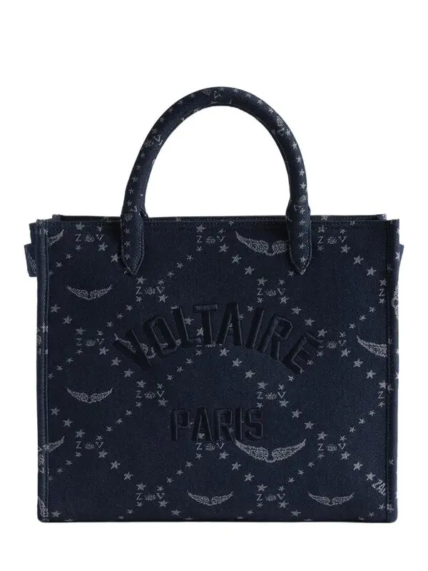 Zadig&Voltaire Angel Pattern Shoulder Bag - Black