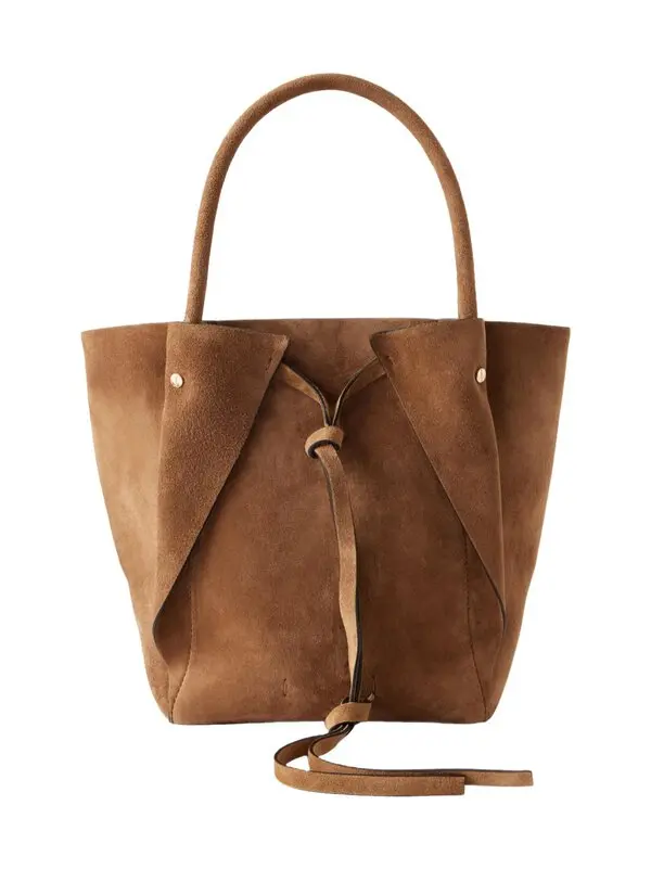 Gabriela Hearst Small Suede Tote - Brown