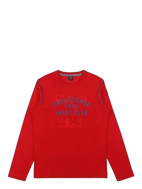 PAUL  SHARK Logo Long-sleeved T-shirt - Red